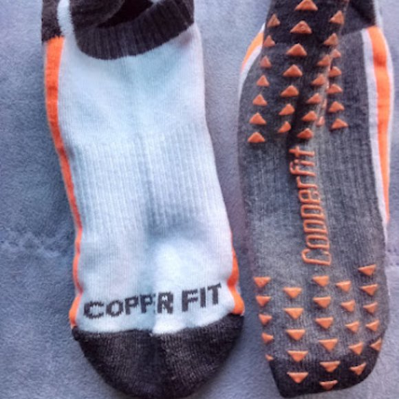 Copper Fit | Accessories | Copper Fit White Athletic Socks Low | Poshmark